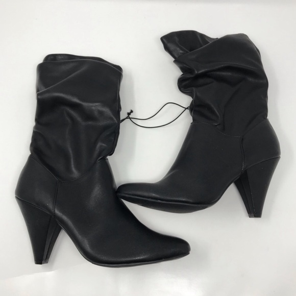 a new day | Shoes | New A New Day Black Alisha Slouch Mid Calf Boots ...